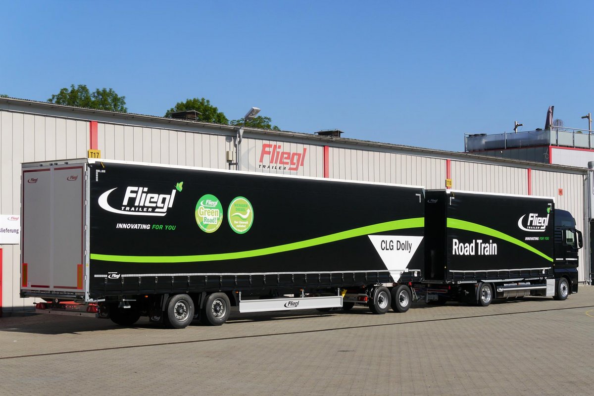 Fliegl Road Train -: Fliegl Trailer - tippers, truck trailers, chassis