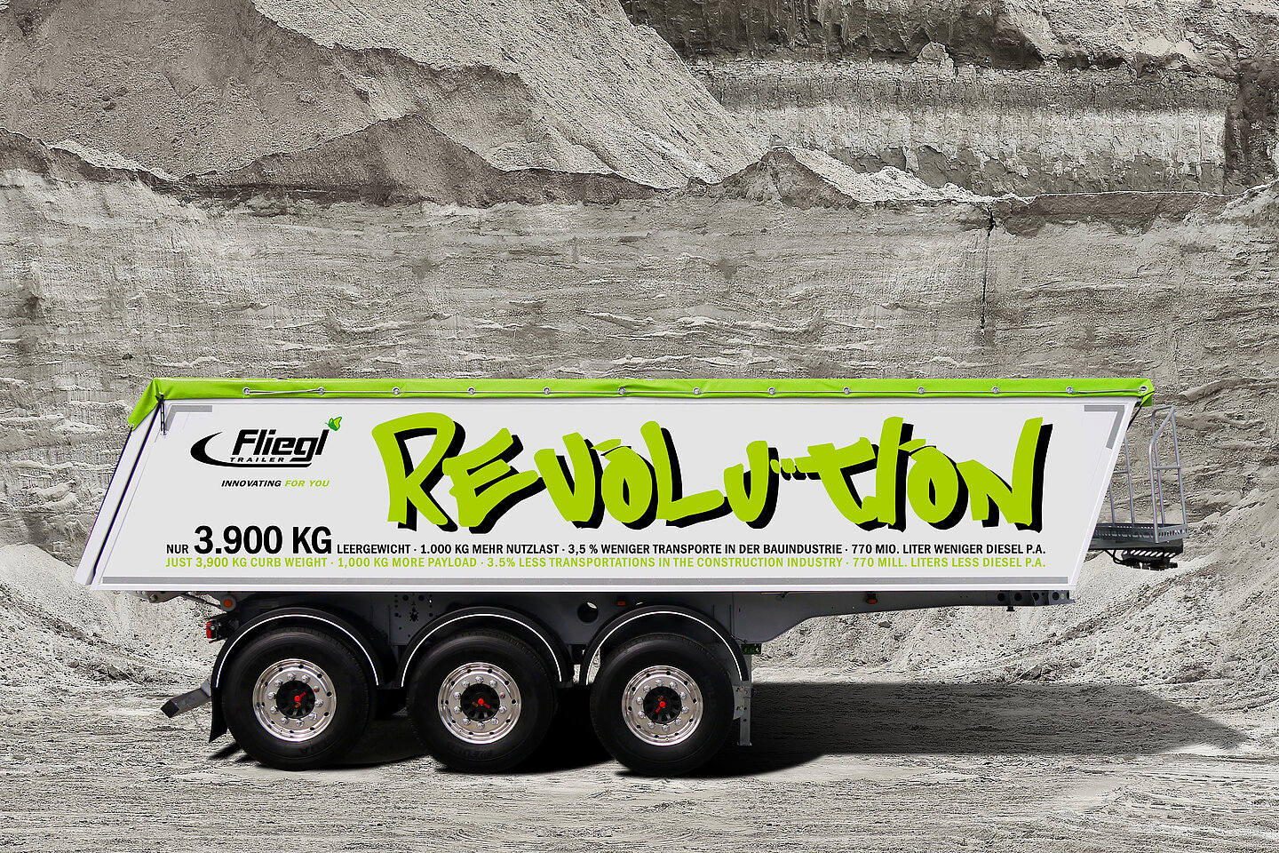 The ideal tipper semi-trailer for every transport task: Fliegl Trailer ...